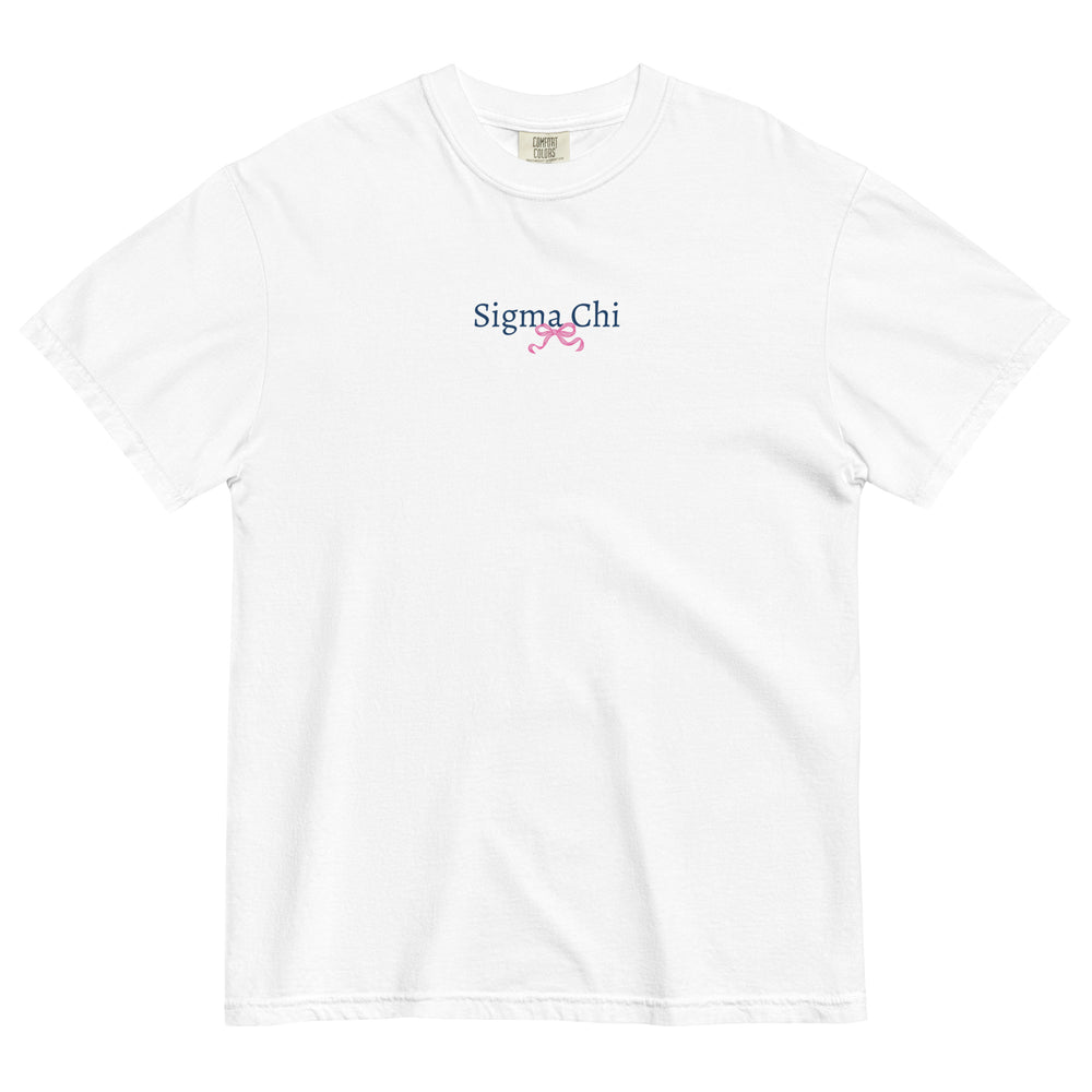 Sigma Chi Sweetheart Bow T Shirt 2024 The Sigma Chi Store