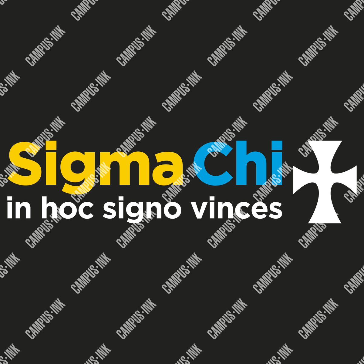 Sigma Chi White Cross Color Wordmark Design – The Sigma Chi Store