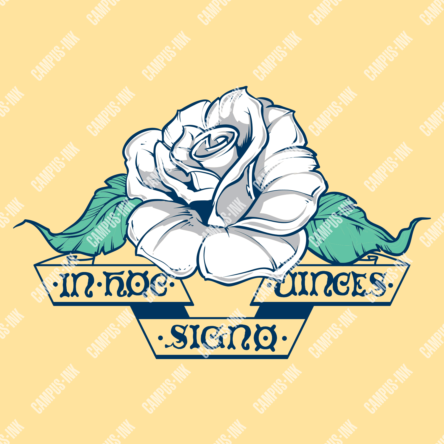 Sigma Chi White Rose Design – The Sigma Chi Store