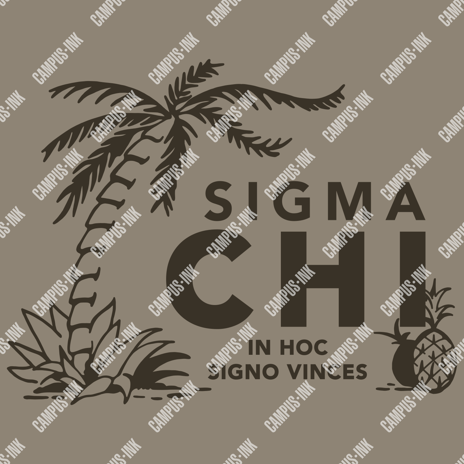 Sigma Chi Palm & Pineapple Design – The Sigma Chi Store