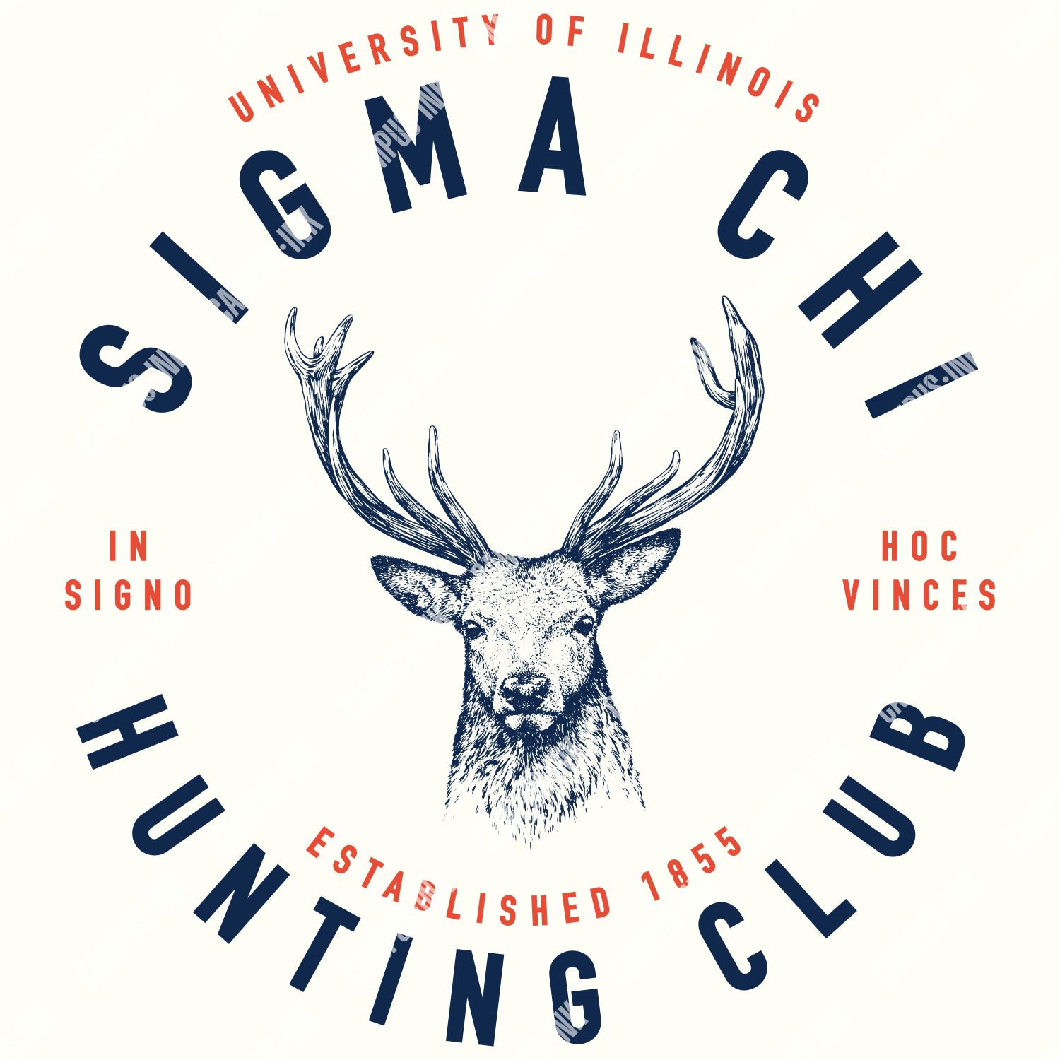 Sigma Chi Hunting Club Deer Design – The Sigma Chi Store